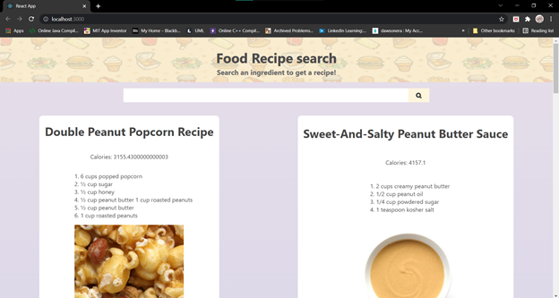 Github Nethmiwee React Recipe App Edanam Recipe Api Using React Hooks To Find A Recipe By